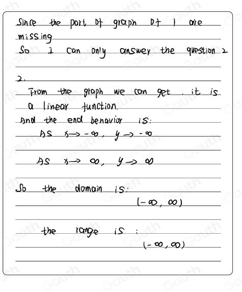 Solved Domain And Range Of Each Relation Using Interval Notation 2