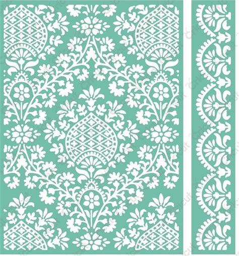 Cuttlebug 5 X 7 Embossing Folder And Border Ogee Damask Cuttlebug