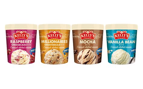 Kellys Of Cornwall Unveils Four New Clotted Cream Ice Cream Flavours