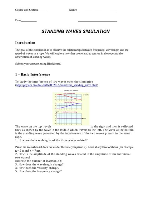 Standing Waves Lab All Pdf