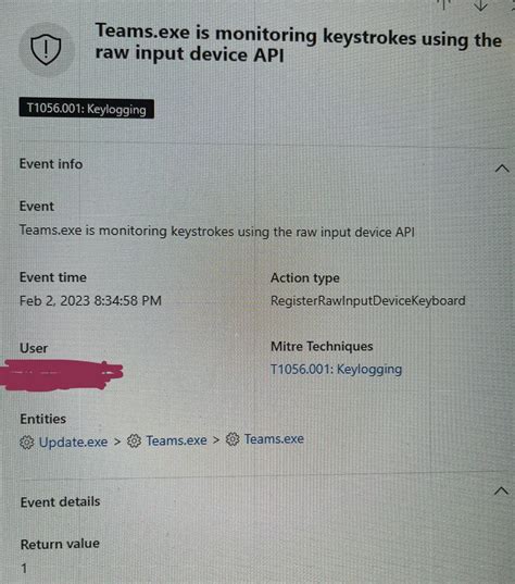 Teamsexe Monitoring Keystrokes Can Anyone Explain What This Activity