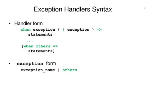Ppt Exception Handling Powerpoint Presentation Free Download Id370465