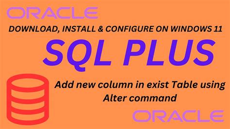 Oraclesqlalter Commandadd New Column In Exist Table Sql Plus