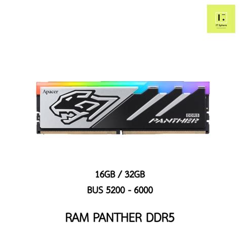 Ram Apacer Panther Ddr5 16gb 32gb Bus5200 5600 6000 ประกันตลอดอายุการ