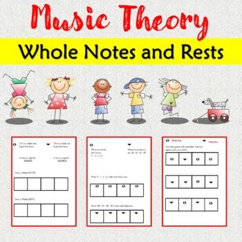 Music Theory Worksheet Whole Notes And Whole Rests Basic Rhythm Worksheet