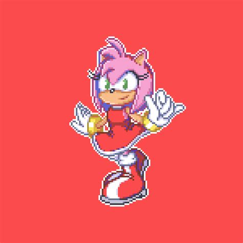 Some Amy Rose Pixel Art Oc Rsonicthehedgehog