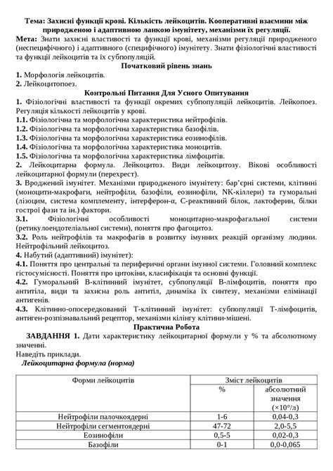 Физиология очень крутой конспект Конспекты лекций Физиология Docsity