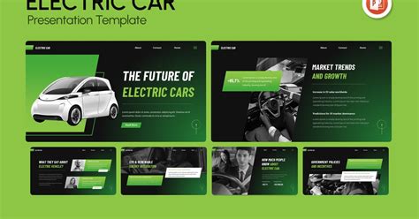 Electric Car Powerpoint Template Incl Electric Car And Car Envato
