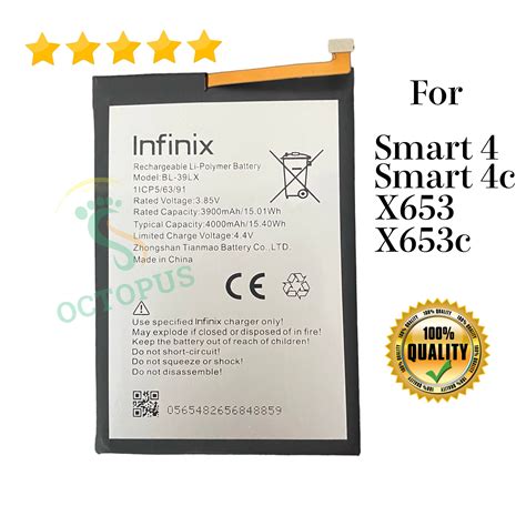 Infinix Smart 4 X653 Infinix Smart 4c X653c Baterai Battery Batre Batrei Batere Batrai Tanam Hp
