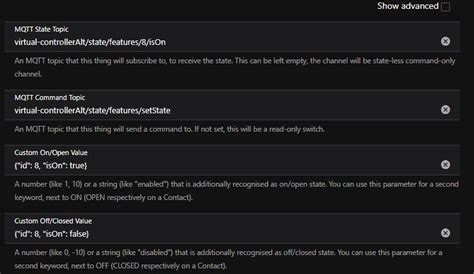 command true not supported by type onoffvalue beginners