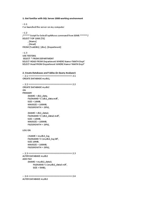 Exp 1 Pdf Databases Sql