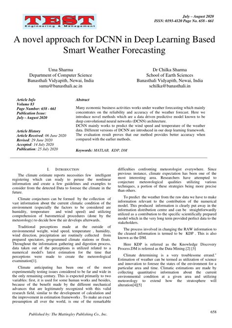 Pdf An Adaptive Approach For Deep Learning Based Smart Weather Forecasting