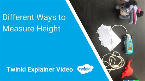 Different Ways To Measure Height Eyfs Maths Challenges Youtube