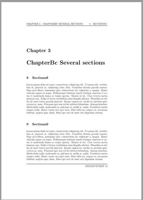 Sectioning Insert The Number And Name Of The Section In The Header