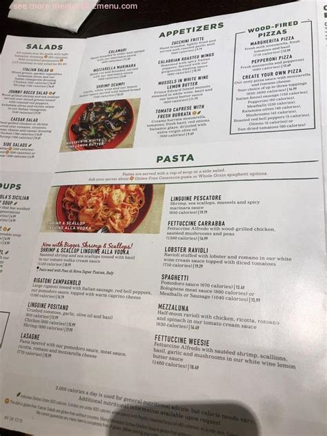 Online Menu Of Carrabbas Italian Grill Restaurant Port Charlotte