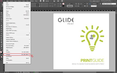 Guide To Packaging An InDesign File Glide Print Are Your Local Print Expert West Perth