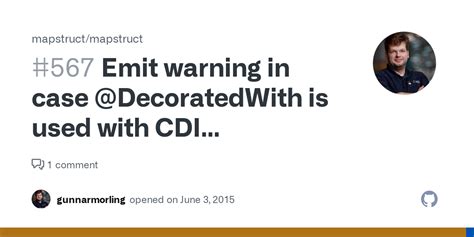 Emit Warning In Case Decoratedwith Is Used With Cdi Component Model