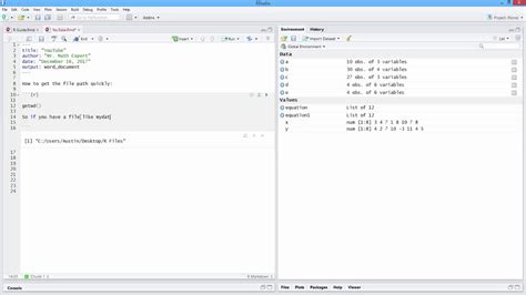 How To Get The File Path Quickly In R Hd Youtube