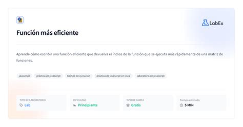 Descubre La Función Más Eficiente En Javascript Labex