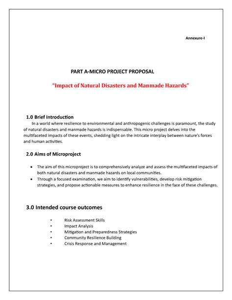 Est Micro Project Part A Annexure I Part A Micro Project Proposal