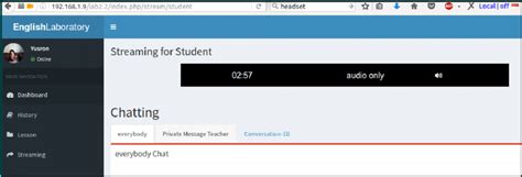 Display Streaming Audio And Chatting Download Scientific Diagram