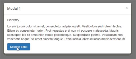 Bootstrap Modal W Modalu Nie Stos Okien Modal
