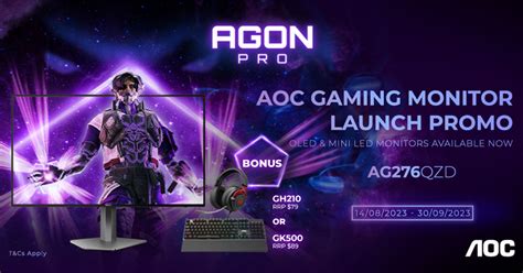 AOC Gaming Monitor Launch Promo PLE Computers