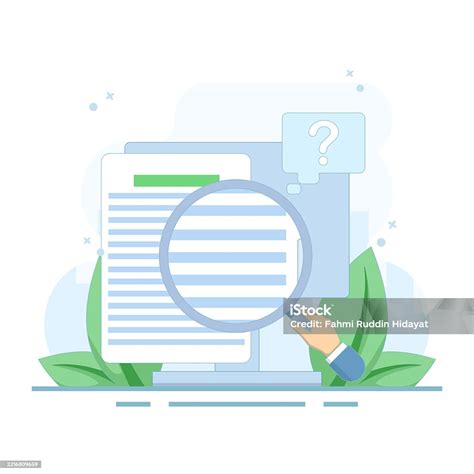 지식 검색 개념 학습한 정보와 사실을 찾아봅니다 사례 연구 비즈니스 정보 검색 제품 기능 분석 돋보기로 문서화합니다 평면 디자인 그림입니다 가상현실에 대한 스톡 벡터 아트