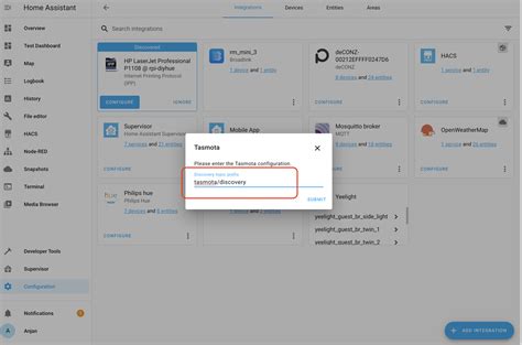 Tasmota Integration Not Detecting Devices Configuration Home Assistant Community