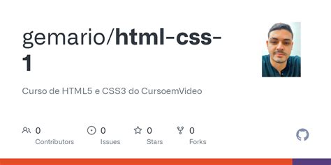 Github Gemario Html Css Curso De Html E Css Do Cursoemvideo
