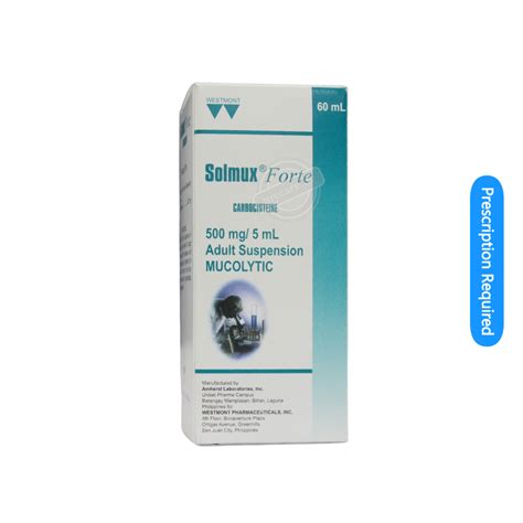 Solmux Forte Syrup 60ml Rs 1 466 00 Mycare Lk Sri