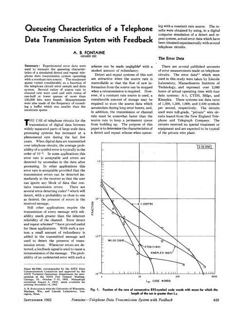 Pdf Queueing Characteristics Of A Telephone Data Transmission System With Feedback Dokumentips