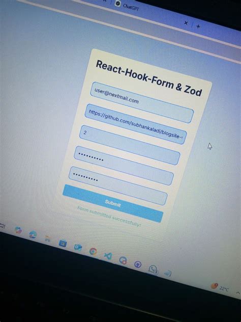 Laiba Rajput On Linkedin Reacthookform Zod Tailwindcss Webdevelopment Learningjourney