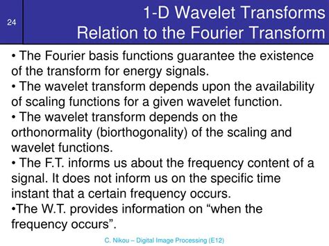 Ppt Wavelets And Multiresolution Processing Wavelet Transforms