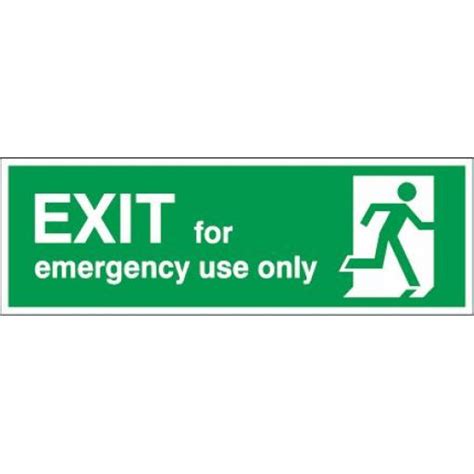 EXIT For Emergency Use Only