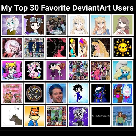 My Top 30 Best Users Of Deviantart Remake By Ryebearrr On Deviantart