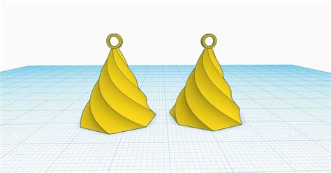 Simple Earring Designed In Tinkercad By Aakaar Lab Download Free Stl Model