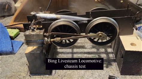 Bing Live Steam Locomotive Chassis Steam Test Youtube