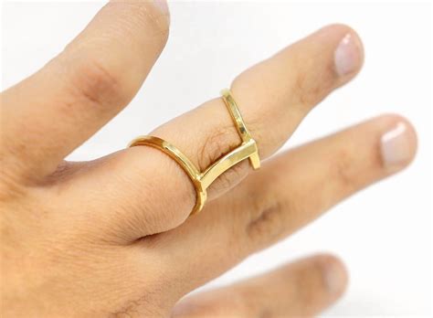 Ss Designs Yellow Gold Fill Splint Ring Adjustable Arthritis