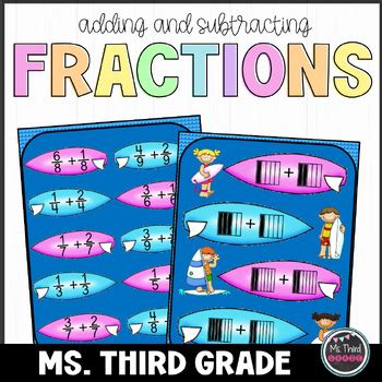 Adding And Subtracting Fractions With Like Denominators