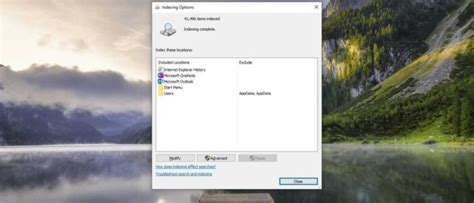Disable Advanced Search Indexing In Windows 10 Technoresult