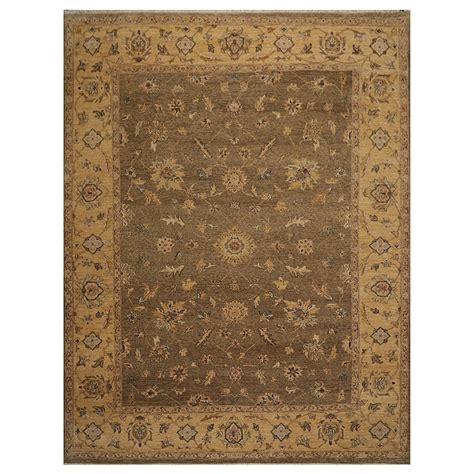 Hand Knotted Agra Aquabeige Wool Persian Oriental Area Rug 9x12 08