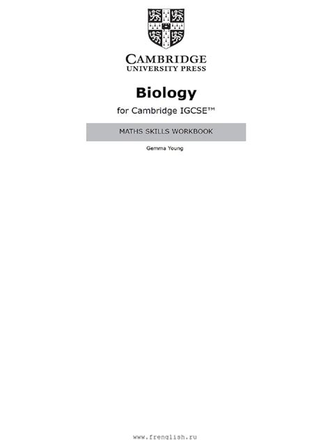 Cie Igcse Biology 4th Edition Math Skills Workbook Pdf