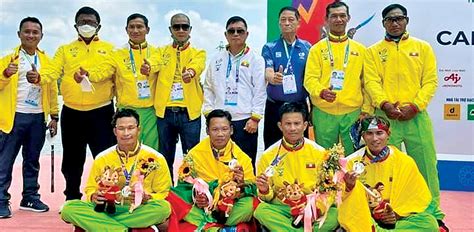 ဆဋ္ဌမမြောက် ရွှေတံဆိပ်ဆုကို ဗိုဗီနမ် အားကစားနည်းမှ ဆွတ်ခူးရရှိ၊ ဗိုဗီနမ်၊ ပြေးခုန်ပစ်၊ ကနူး ကယက