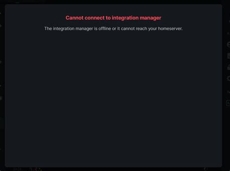 error when integrations manager can t be loaded · issue 14718 · element hq element web · github
