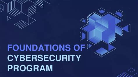 PPT Foundations Of Cybersecurity Program PowerPoint Presentation Free Download ID