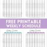 Plan Your Week With These Free Weekly Schedule Templates