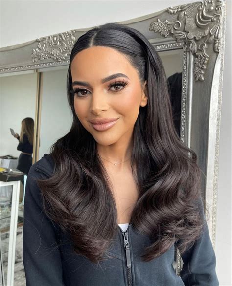 Slicked Back Bangs With Curls Prom Hairstyles For Long Hair Bridal