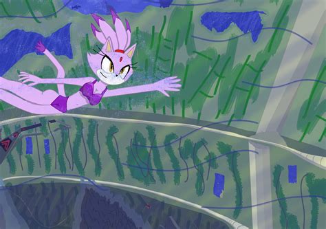 Blaze Exploring An Abandoned Underwater Building By Happyharry0806 On Deviantart