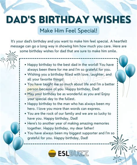 Heartwarming Birthday Wishes For Dad To Make His Day Extra Special Eslbuzz